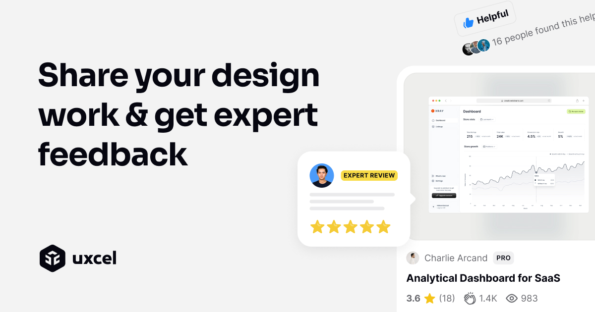 Share your design work and get mentor feedback | Uxcel
