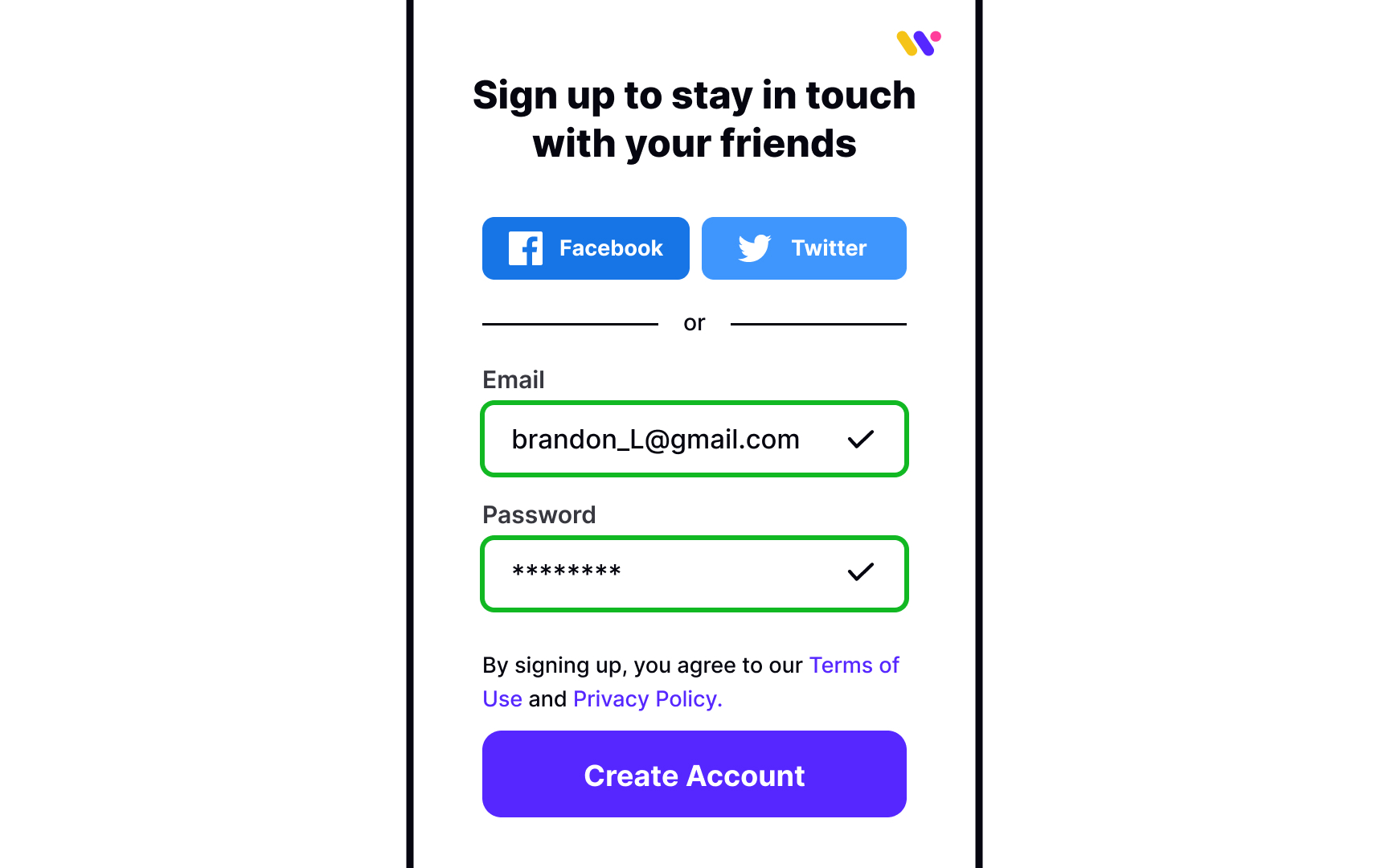 UX Breakdown: Sign-up Page Lesson | Uxcel