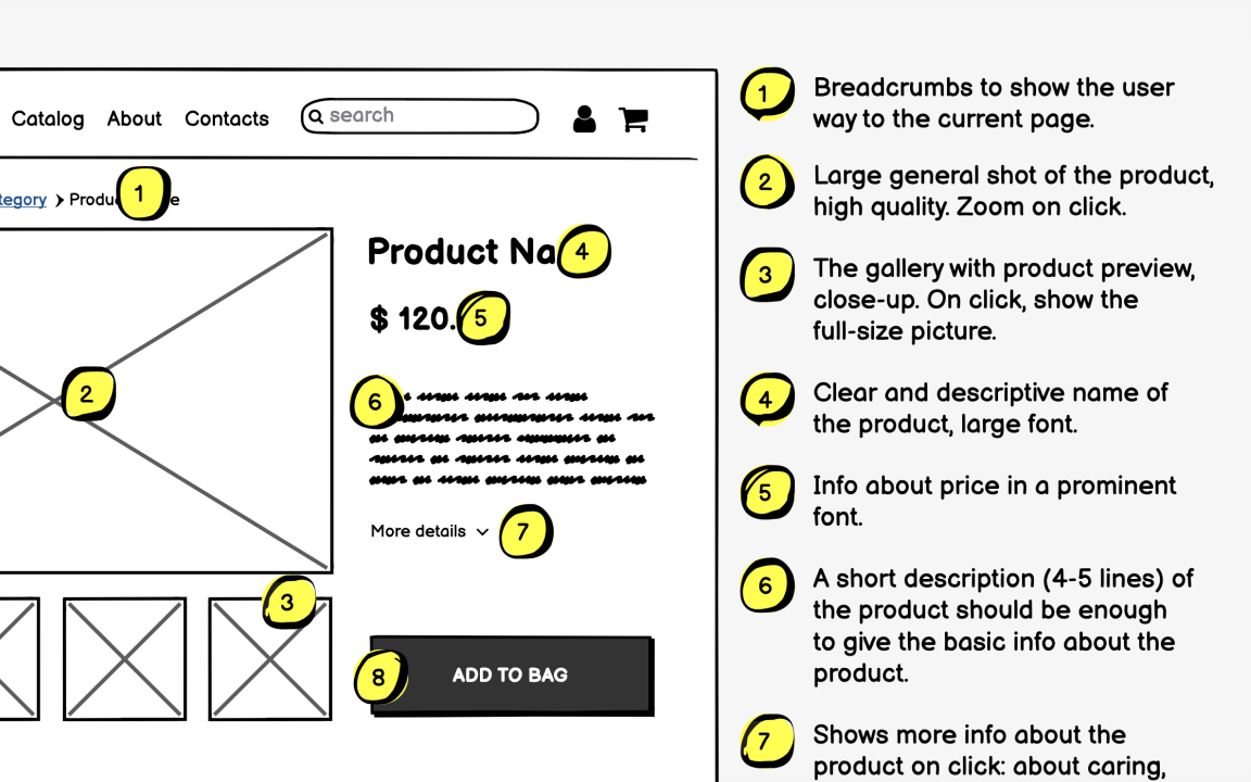 Wireframes Annotations & Documentation course lesson | Uxcel