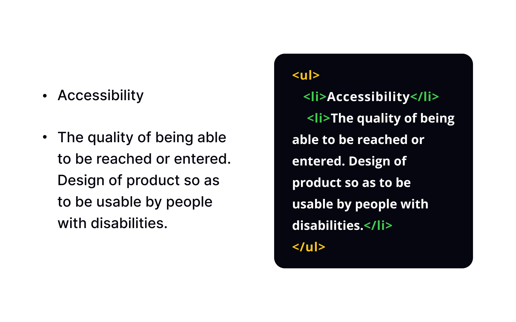 Tables & Lists Accessibility Lesson | Uxcel