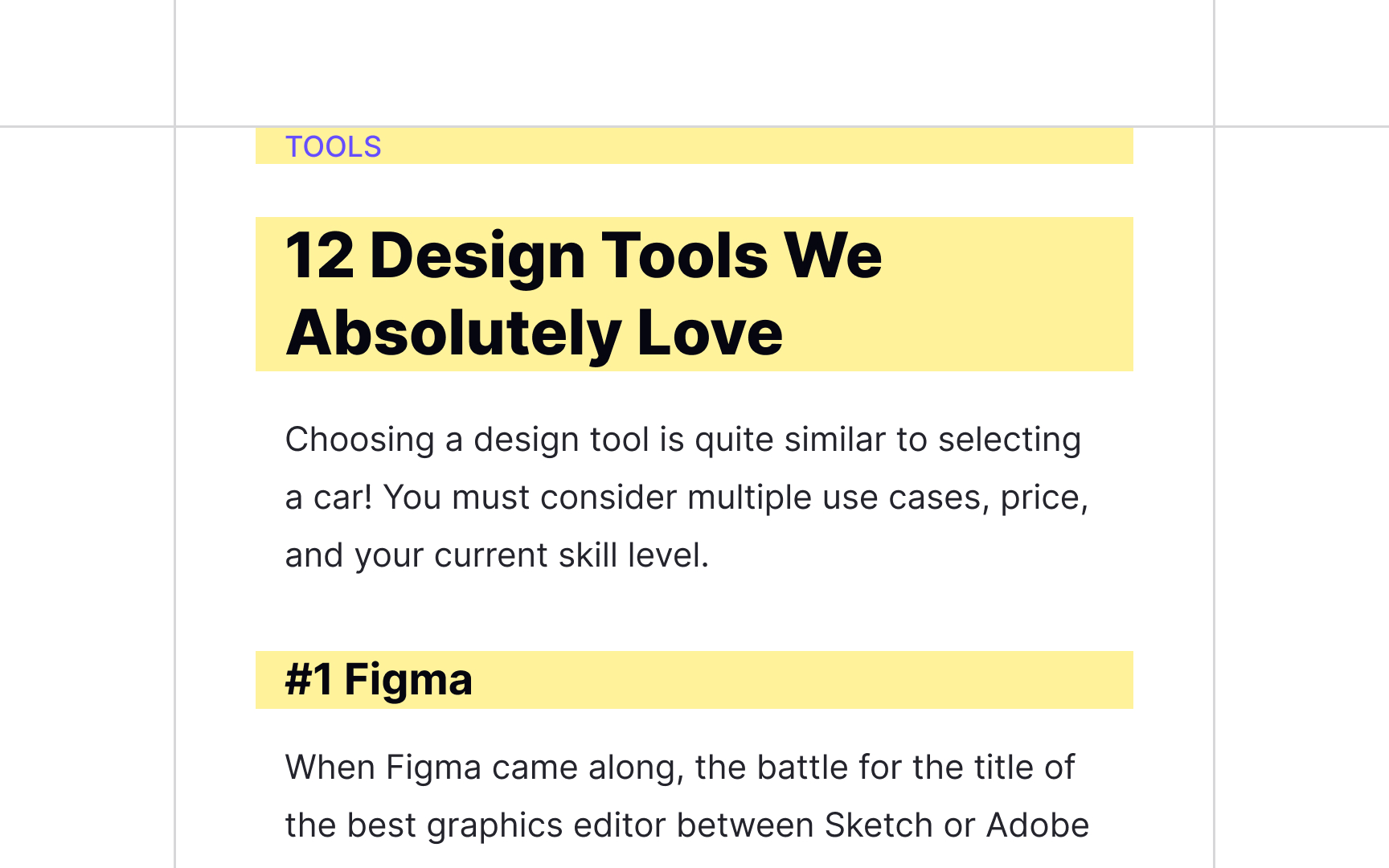Headings in Typography Lesson | Uxcel