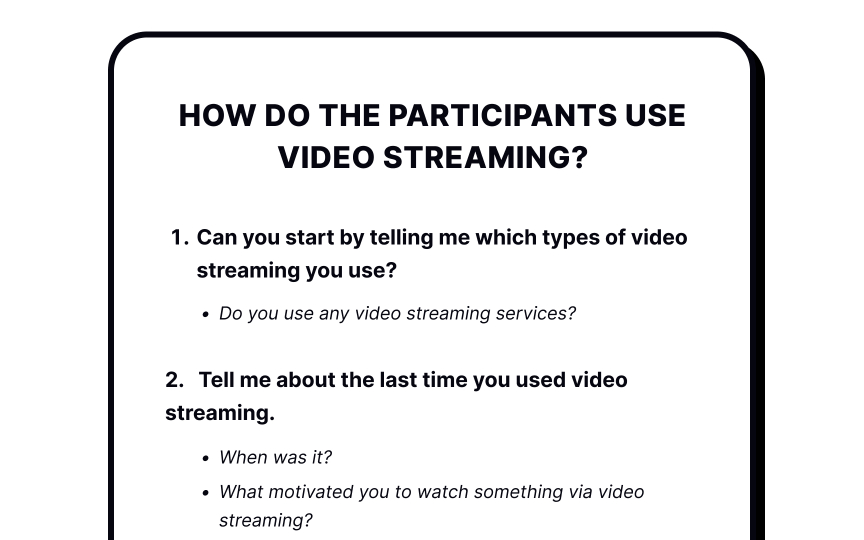 Creating a UX Interview Guide Lesson | Uxcel