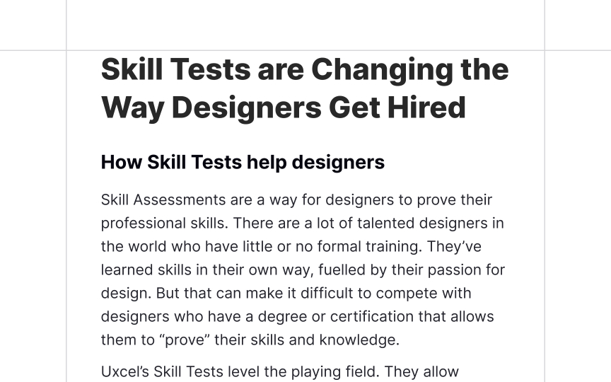 Handling Large Blocks of Text in Typography Lesson | Uxcel