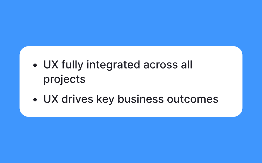 Stages of UX maturity | Uxcel