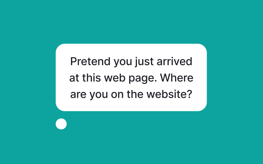 Test location signaling | Uxcel