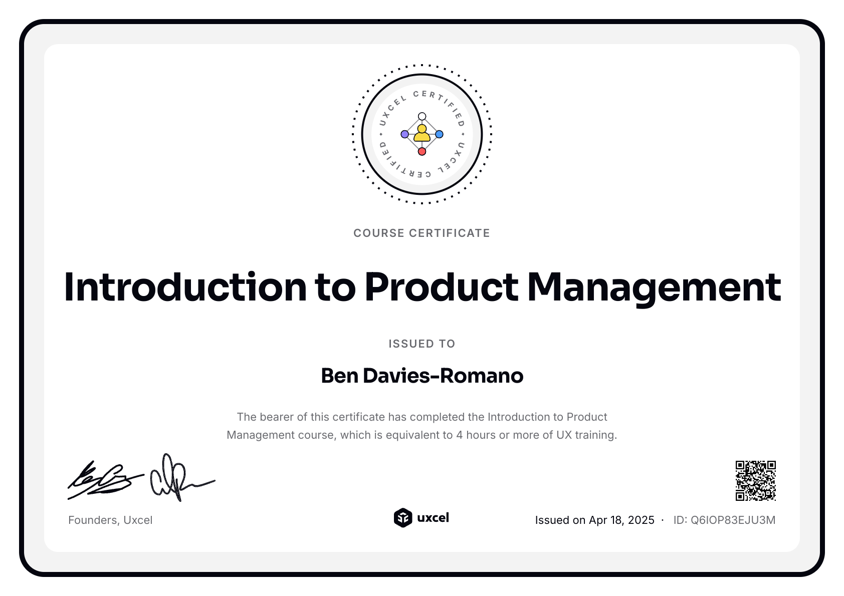 Introduction to Product Management course | Uxcel